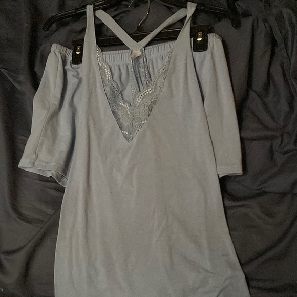 Intimates & Sleepwear | Baby Blue Sleep Set Shorts | Poshmark